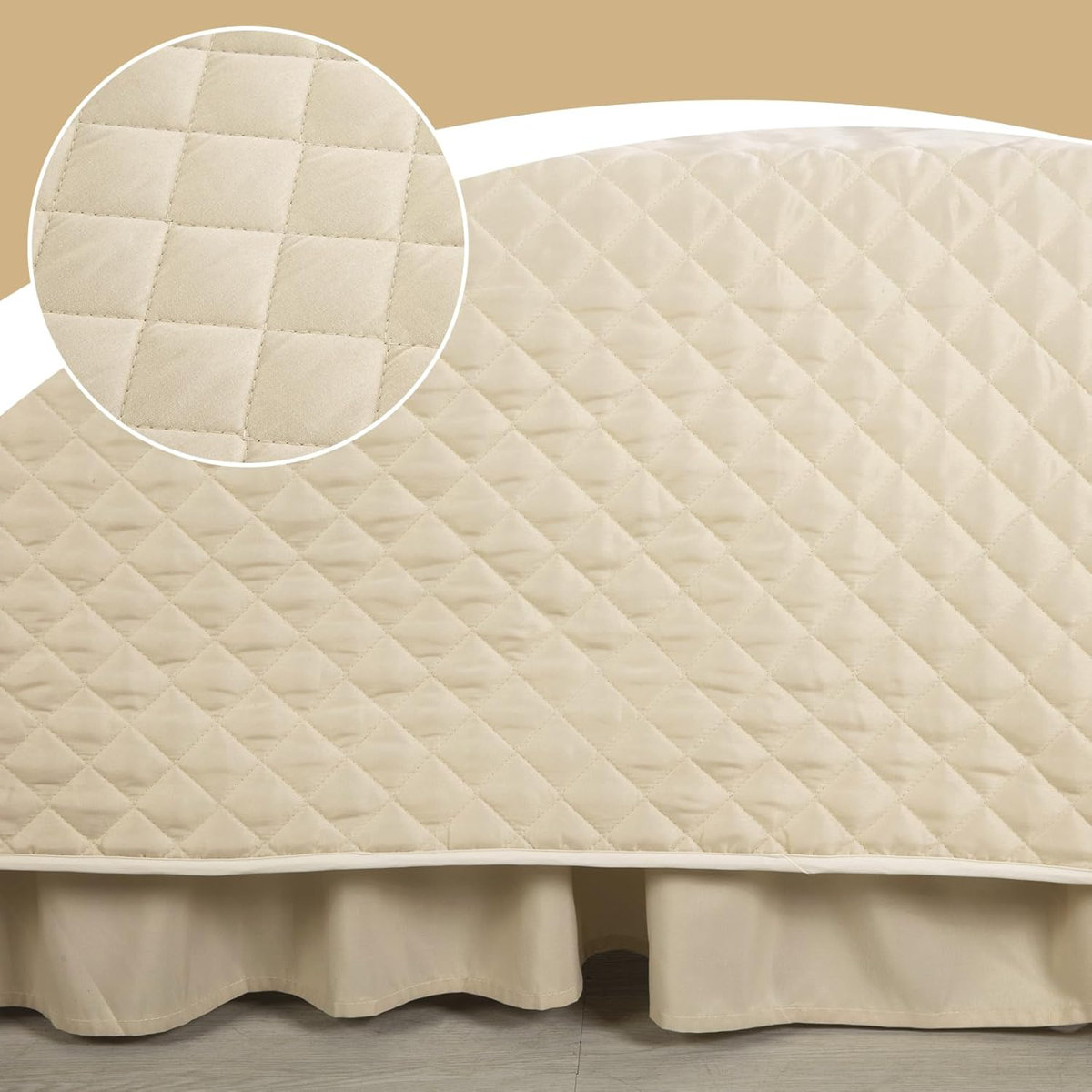 POFIMP 5 Piece Quilted Daybed Bedding Set,75" x 39" Twin Daybed Covers ...