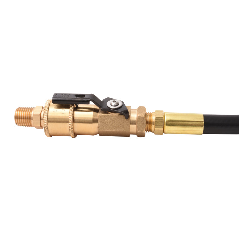 Flame King 1/4" RV Propane Quick Connect Adapter for Propane Hose ...