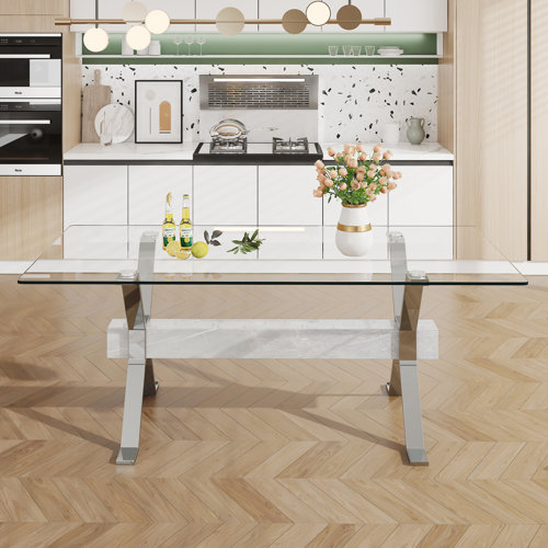 Wayfair | Glass Kitchen & Dining Tables You'll Love in 2023