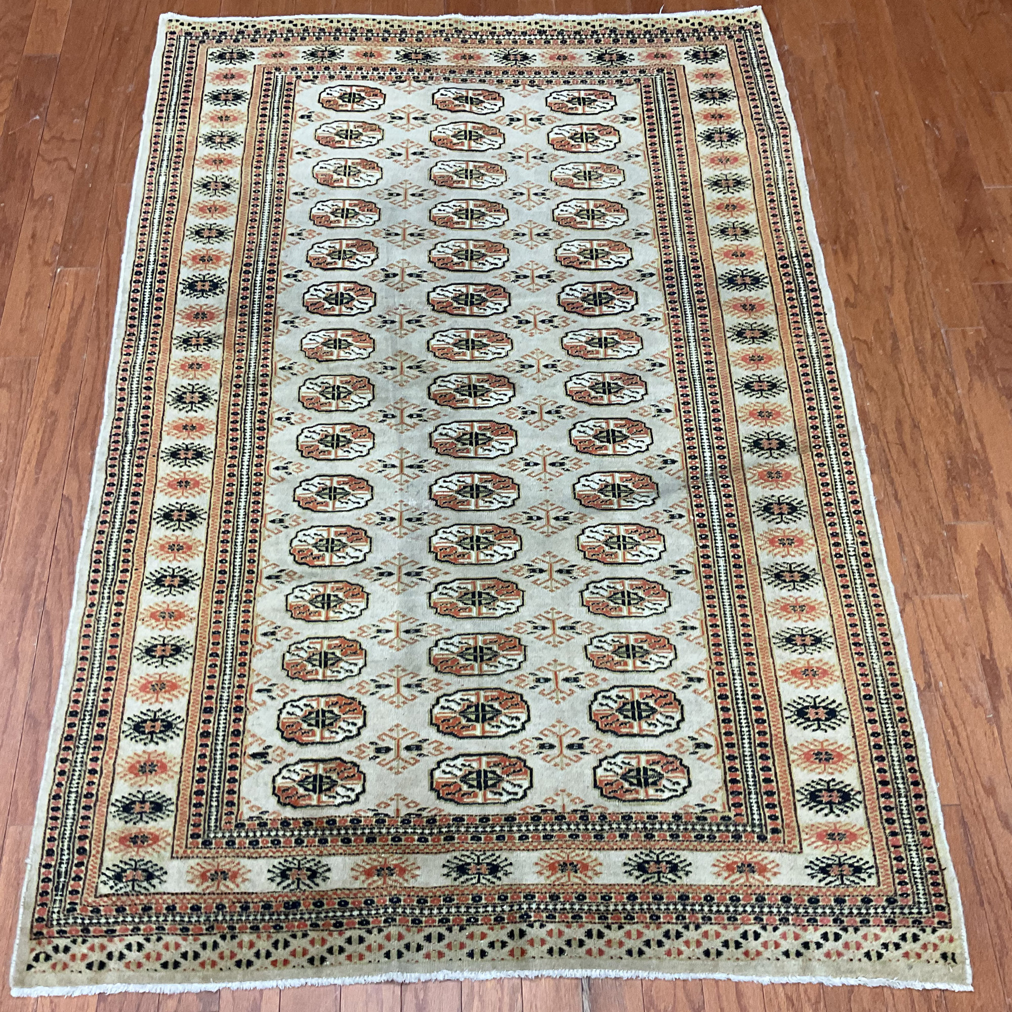 Bungalow Rose Handmade Bokhara Wool Rug | Wayfair