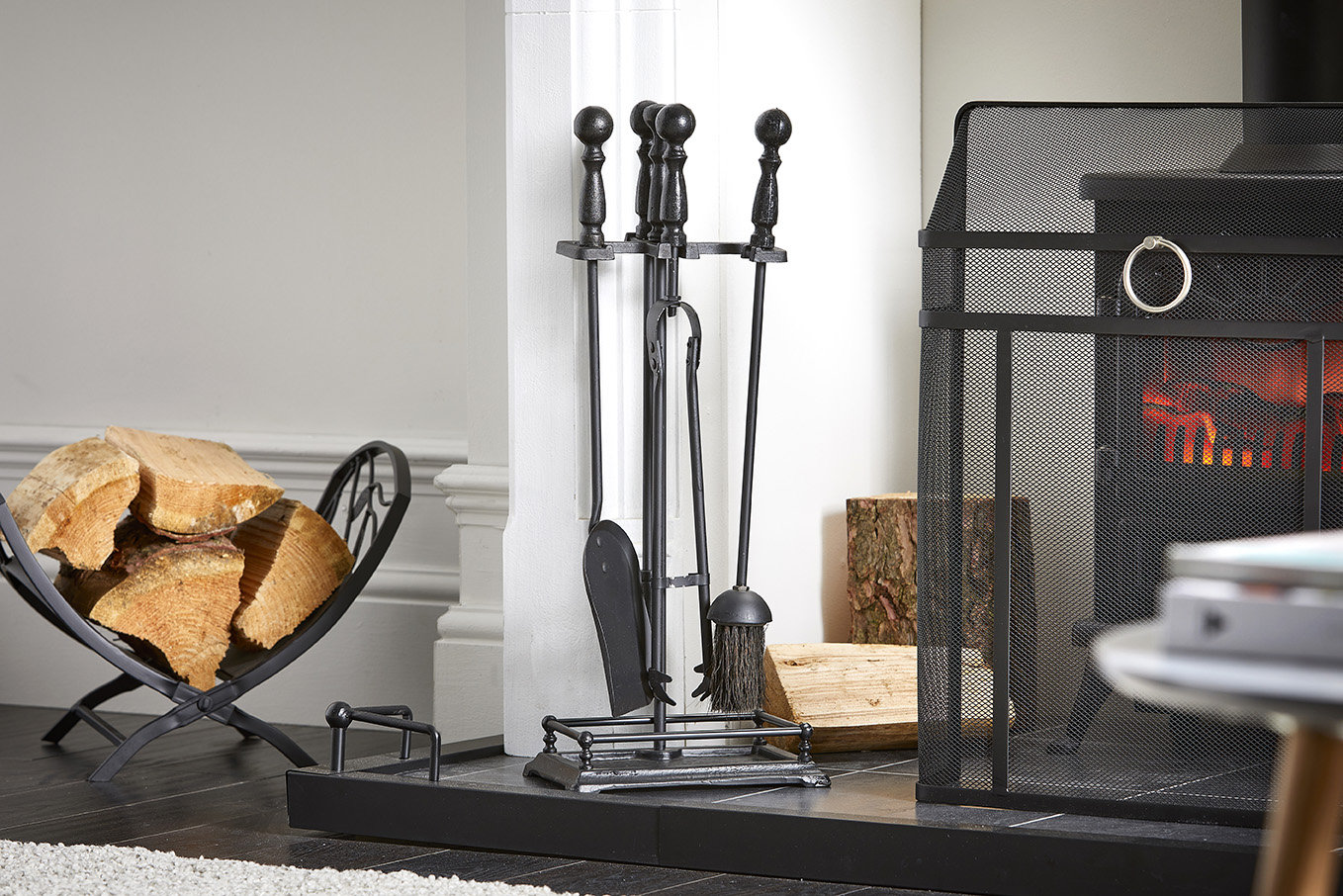 Lark Manor Boatwright Cast Iron Fireplace Tool Set | Wayfair.co.uk