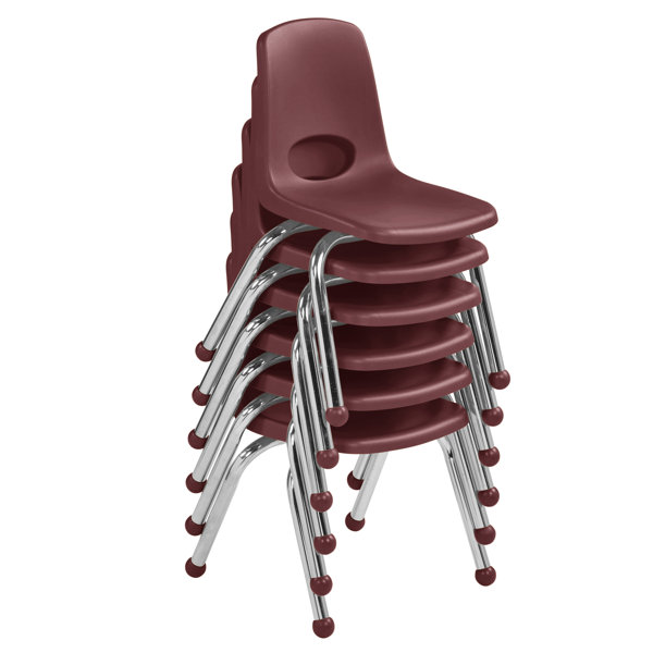 Factory Direct Partners Stacking Classroom Chair ( Set of 6 ) & Reviews ...