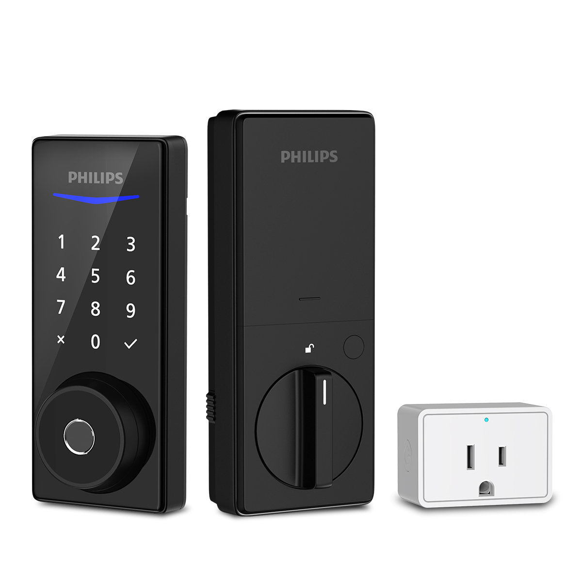 Philips Wifi Smart Door Lock Deadbolt with Fingerprint and Touchscreen ...