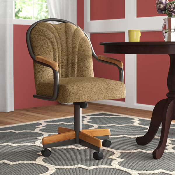 Caster Chair Company Britney Swivel & Tilt Caster Dining Arm Chair ...