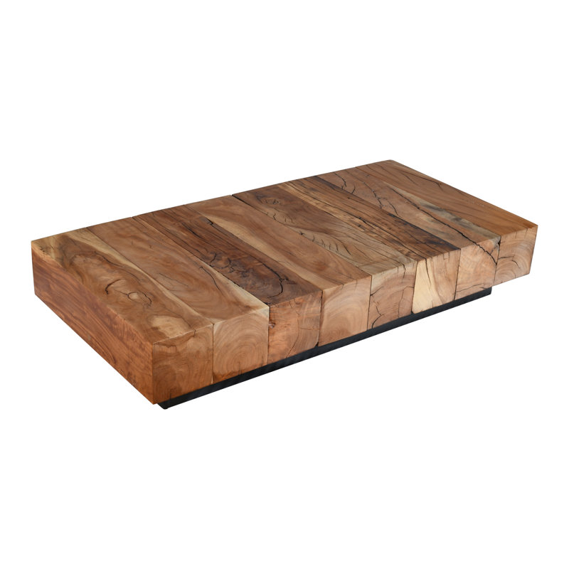 Loon Peak® Caid Solid Wood Beam Coffee Table & Reviews | Wayfair