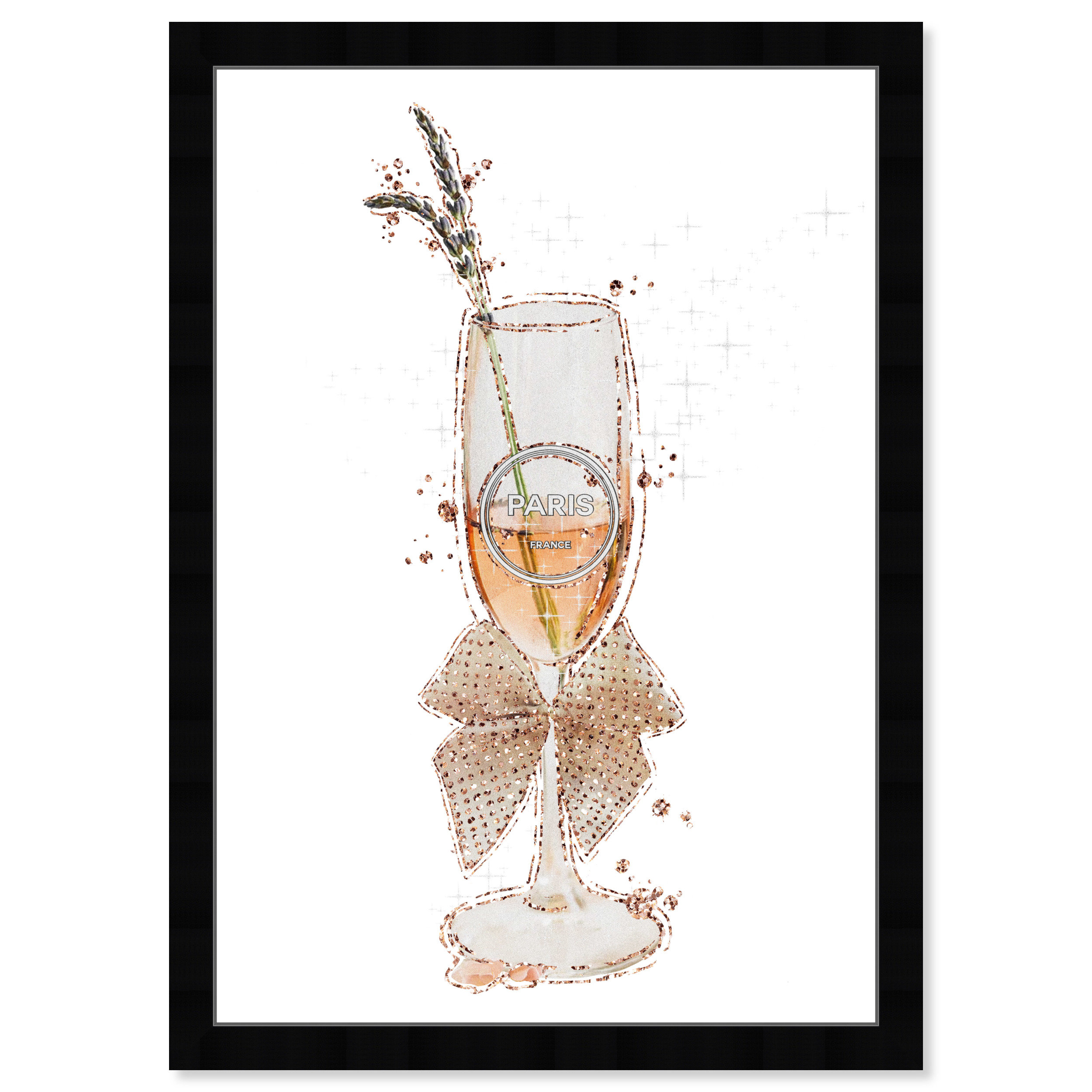 House of Hampton Drinks and Spirits Elegant Toast Glam White Paper Wall ...