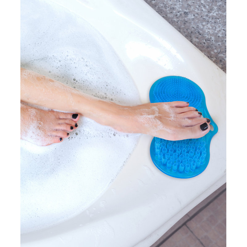 Rebrilliant Jadiel Cleansing Dual Foot Scrub & Pumice Shower Mat ...