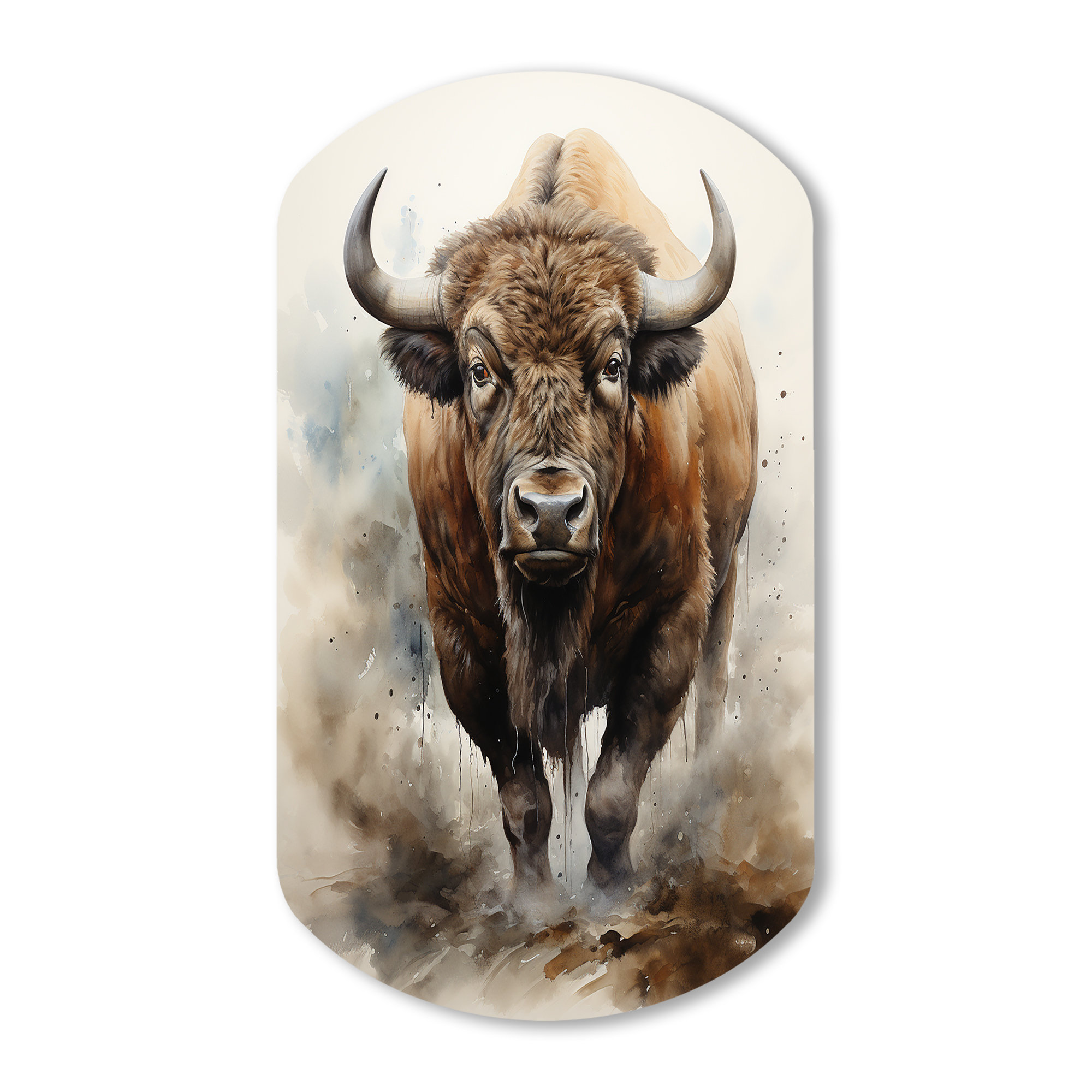 Loon Peak Buffalo Majestic Bison - Bison Cylinder Shape Assymterical ...