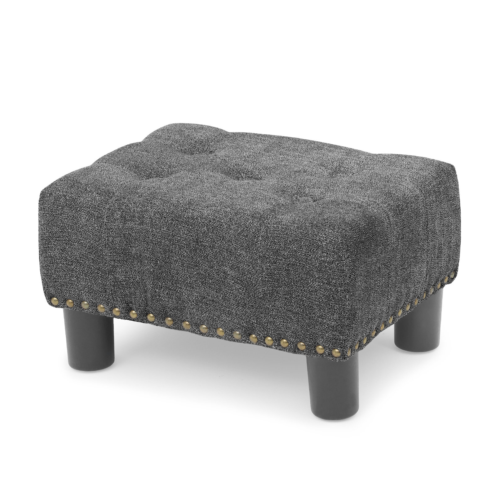 Winston Porter Dharmshila Upholstered Ottoman Bench, Button Tufted ...