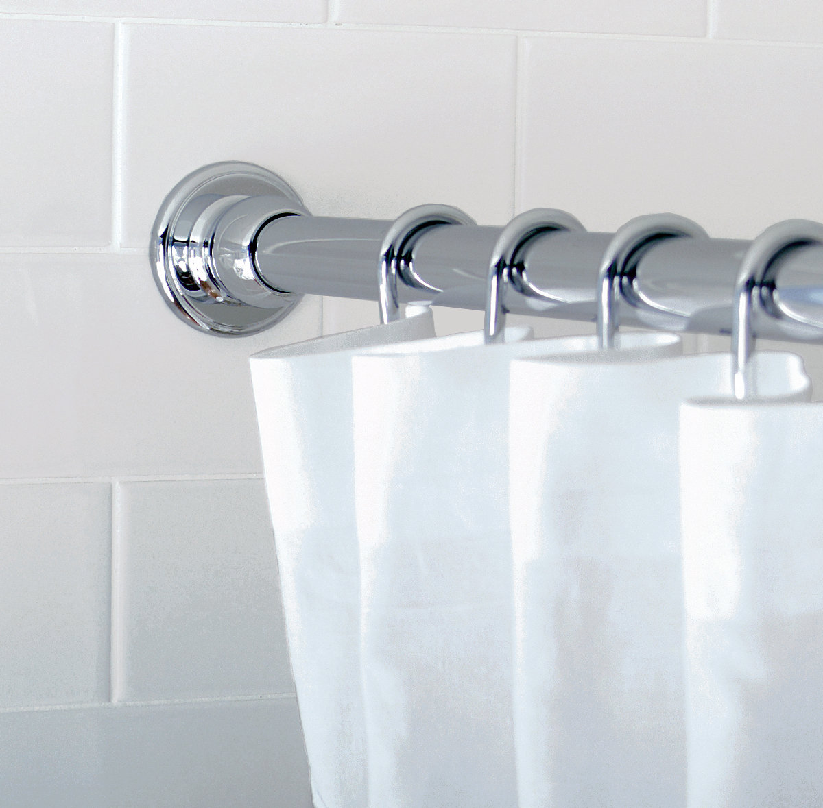 Ginger Circe Metal Wall Mounted Shower Rod Bracket | Wayfair