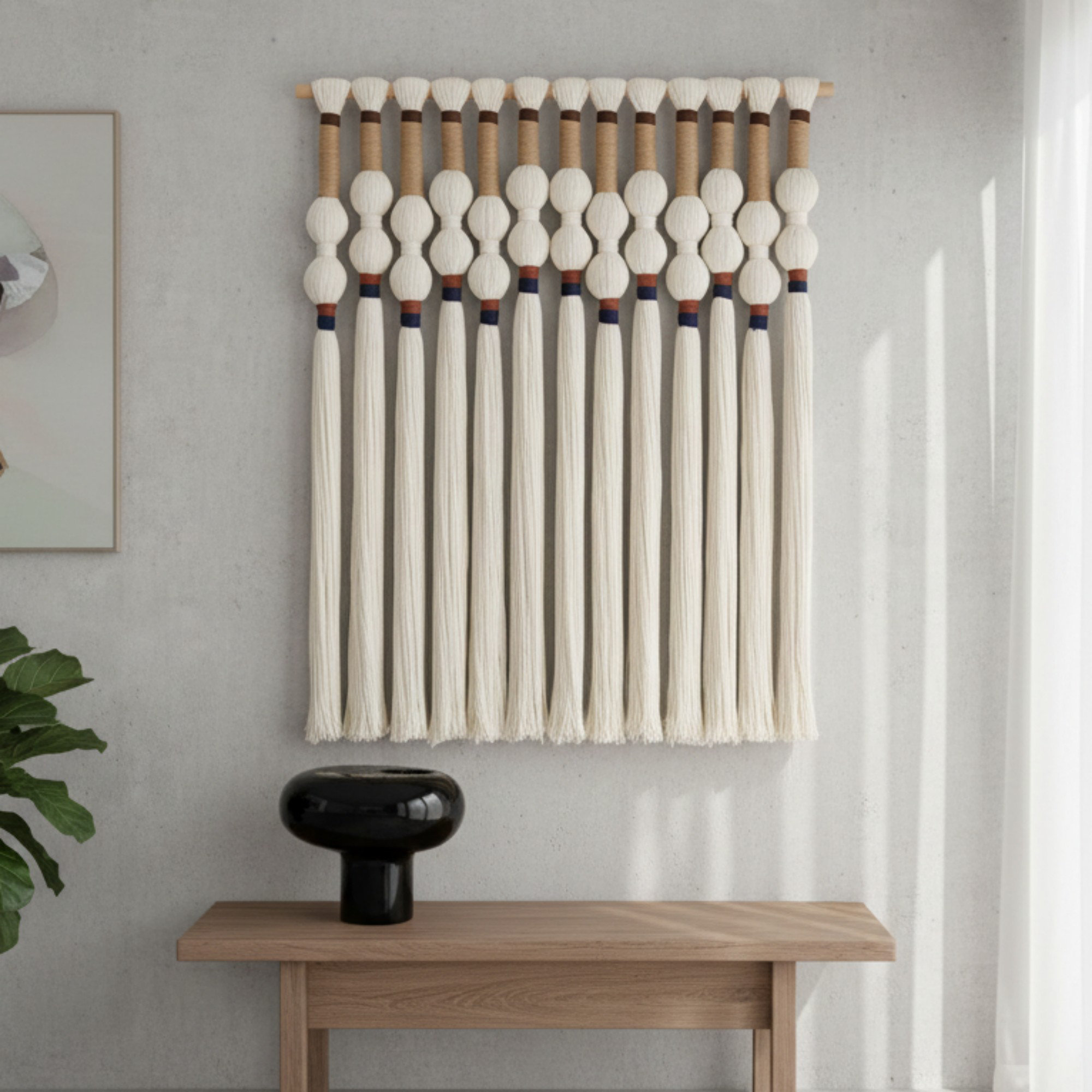 Dakota Fields Bohemian Spherical Knot Macramé Wall Art | Wayfair