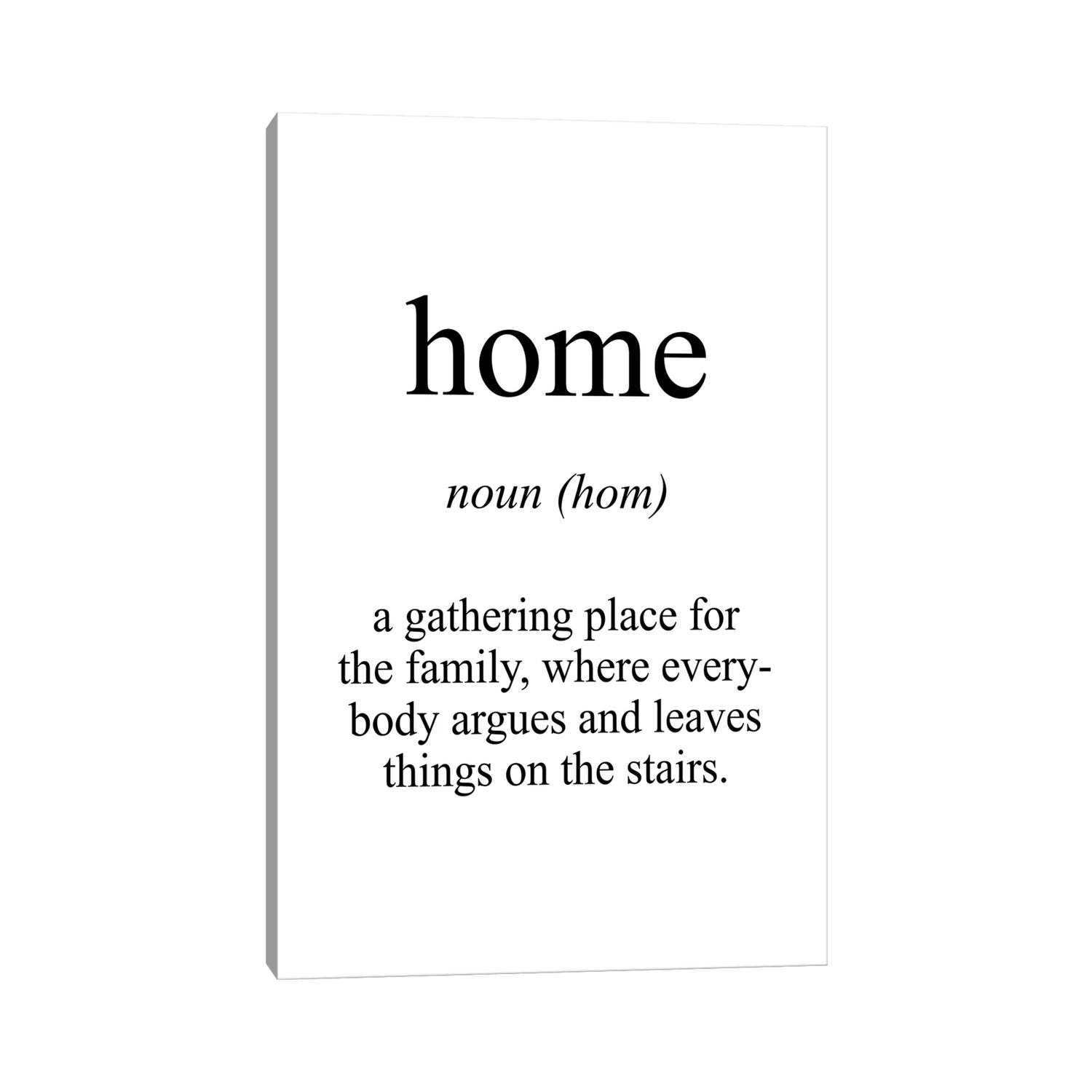 East Urban Home Home Meaning by Pixy Paper - Wrapped Canvas Textual Art ...