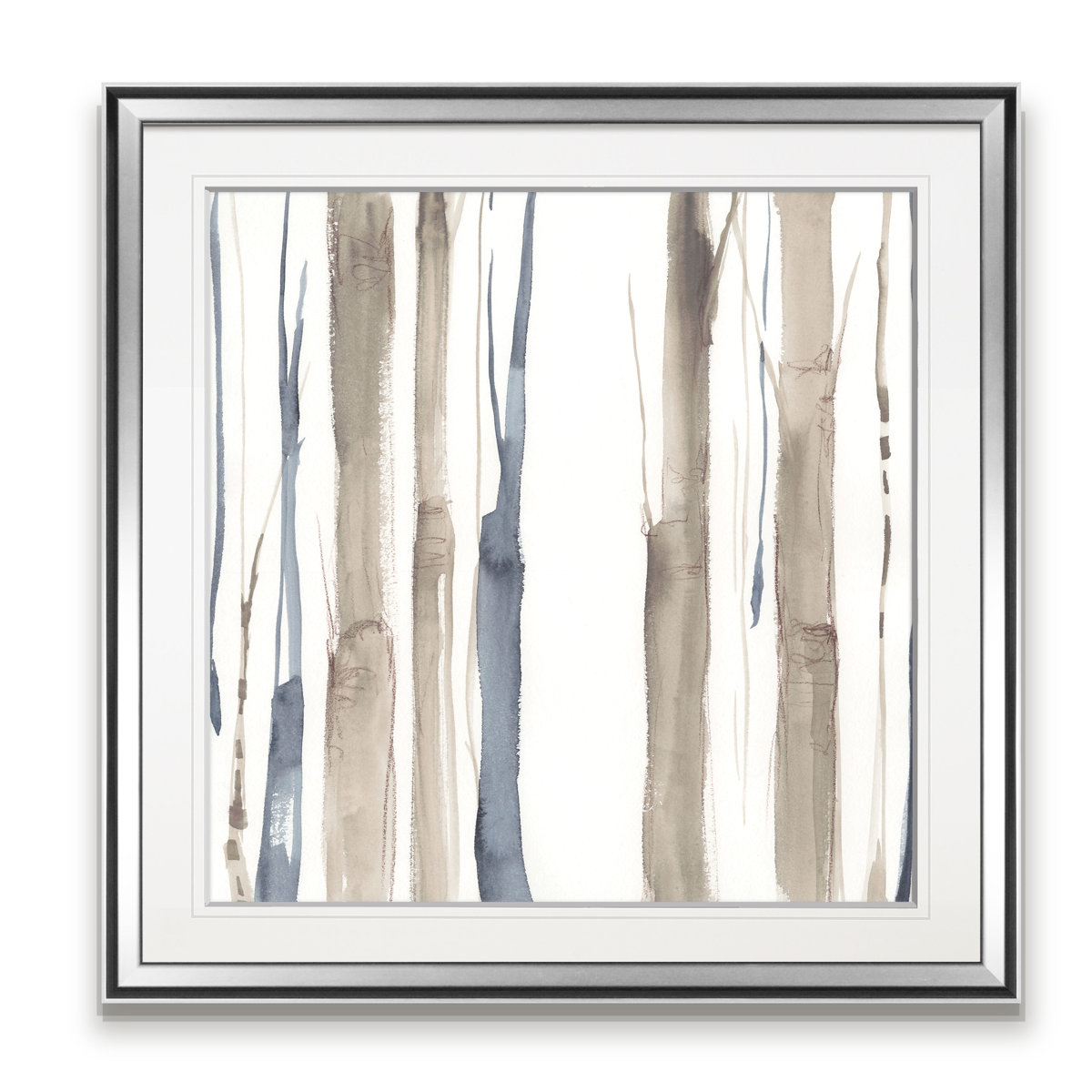 Ebern Designs 'Duo Tone Trees II' Painting & Reviews | Wayfair