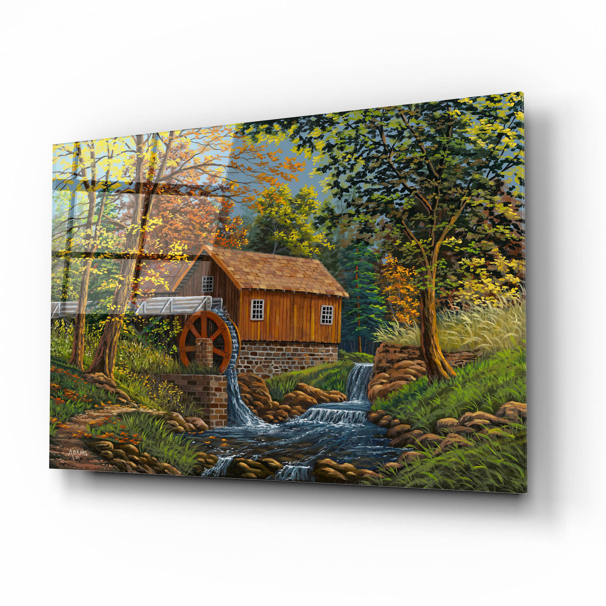 Loon Peak Wildon Home® 'Shady Grove Mill' By Gary Adams, Acrylic Glass ...