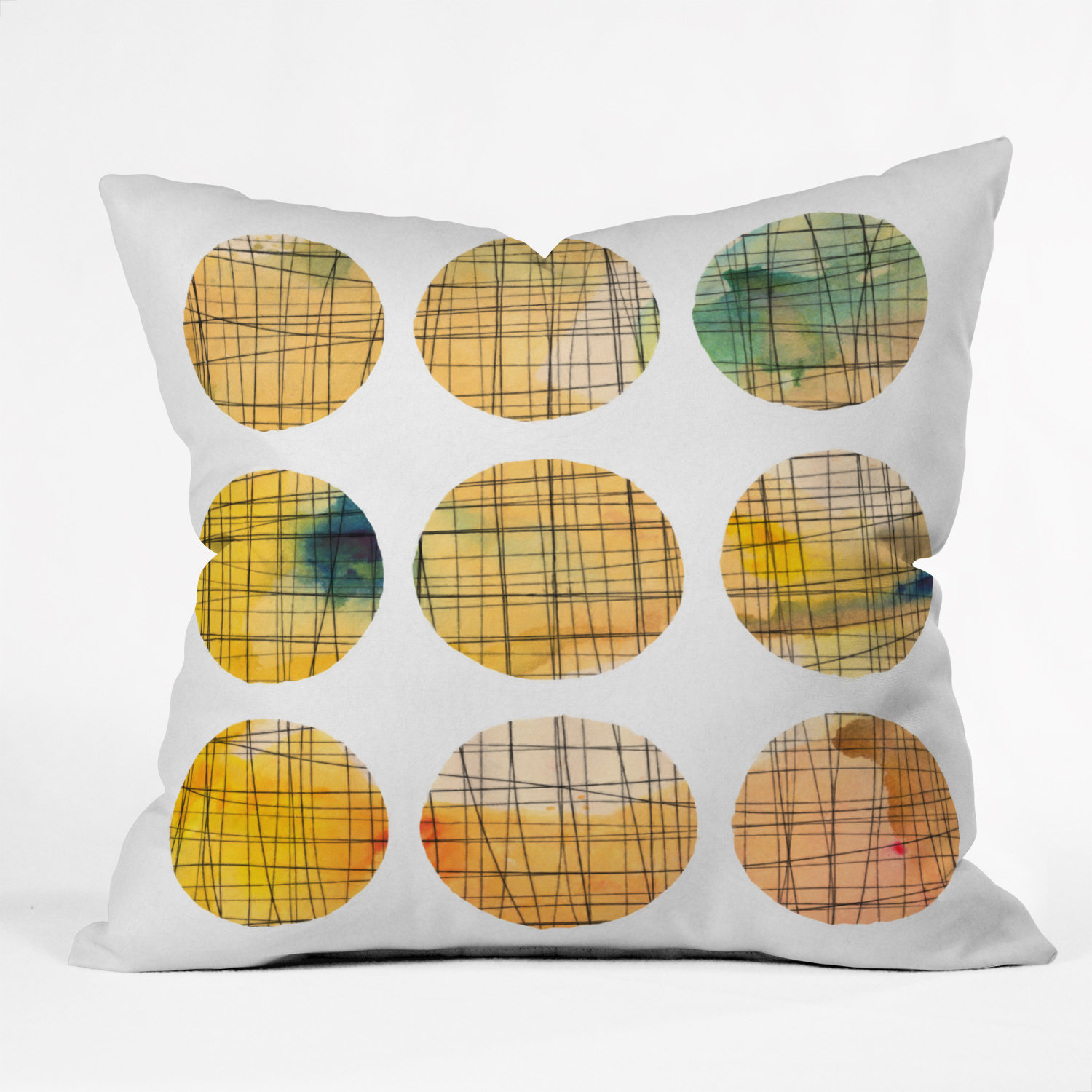 Deny Designs Squared Circle Throw Pillow | Wayfair