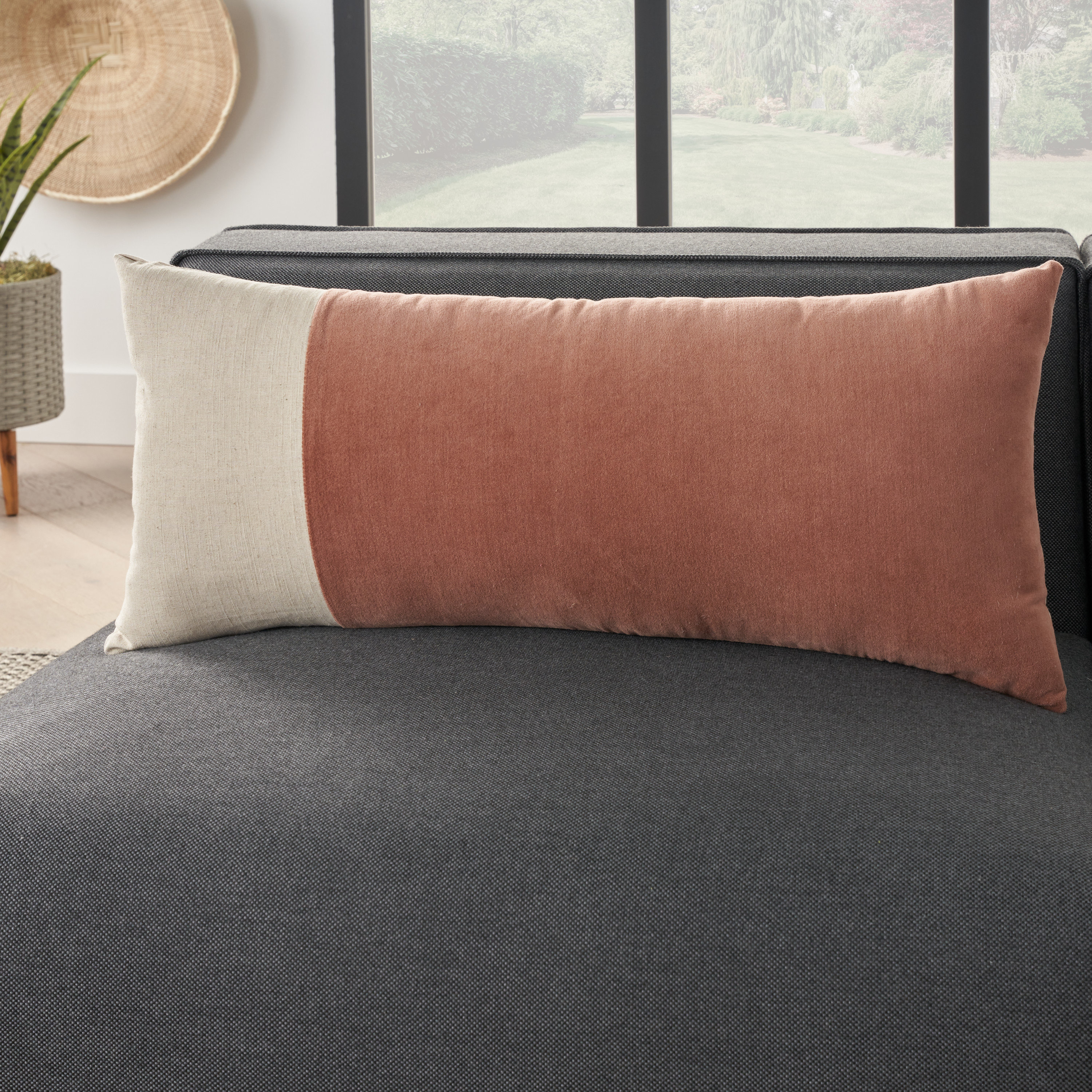 Corrigan Studio® Saren 100% Cotton Lumbar Rectangular Pillow Cover ...