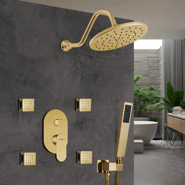 FontanaShowers Bravat 2 Way Shower Mixer Set with Concealed ...