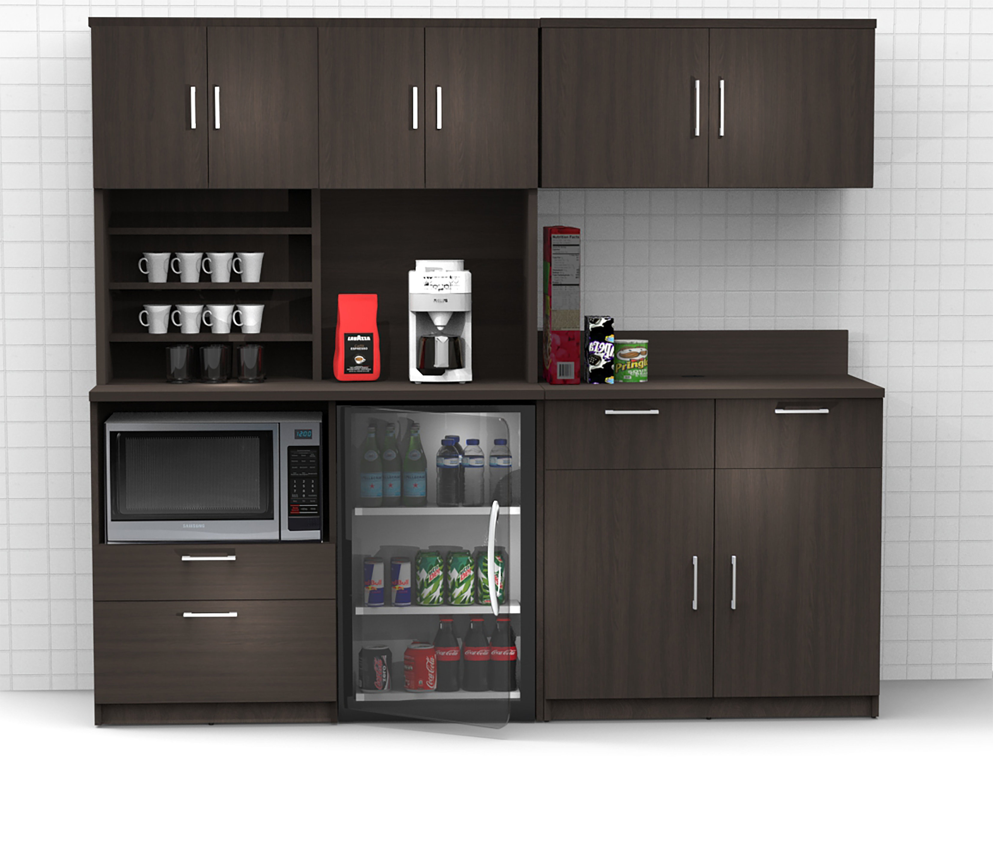 Breaktime Buffet Sideboard Kitchen Break Room Lunch Coffee Kitchenette ...