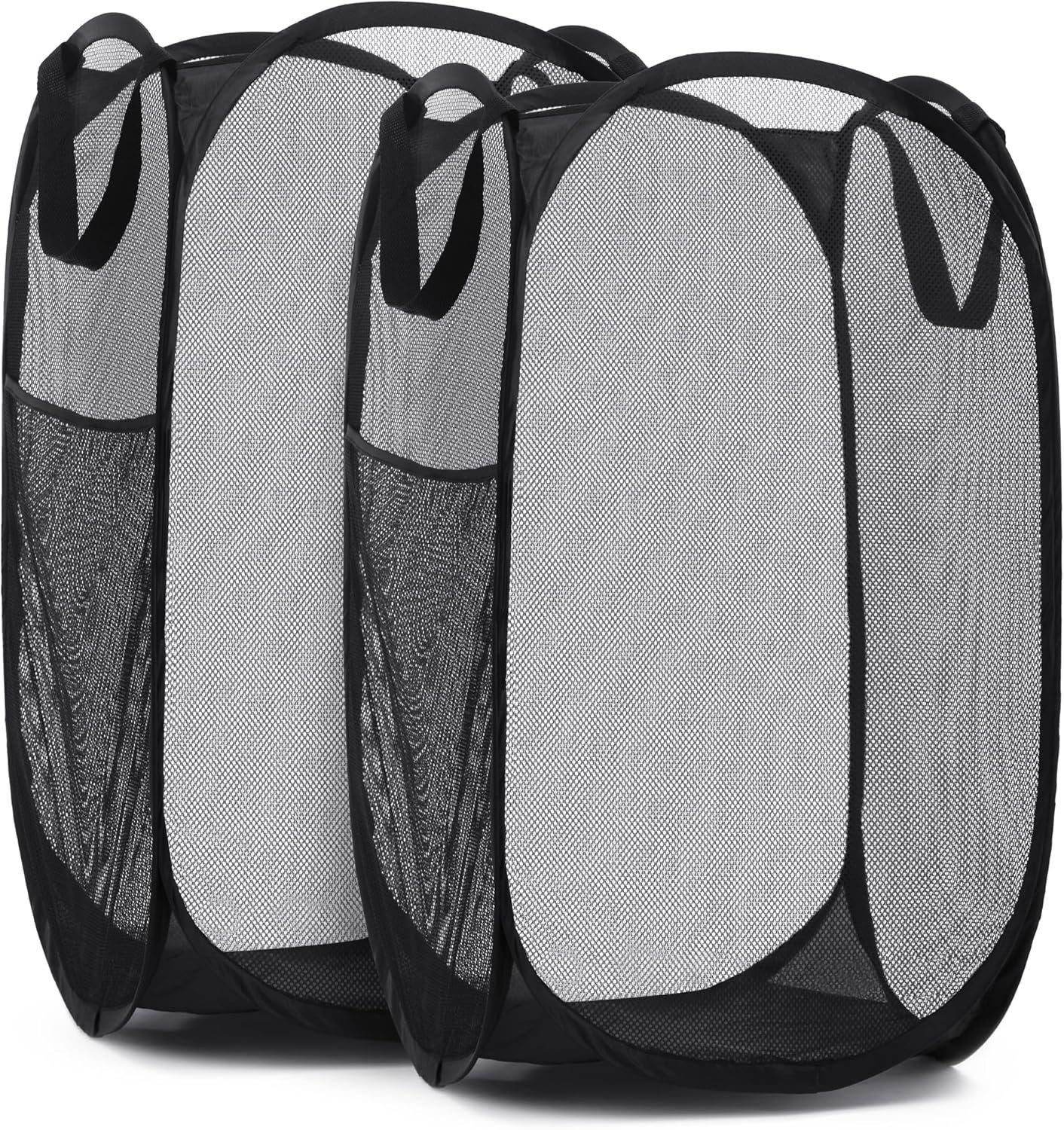 Latitude Run® Collapsible Mesh Pop Up Hamper with Wide Opening and Side ...