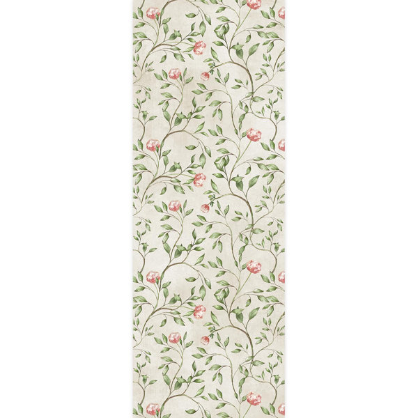 IDEA4WALL Peel & Stick Floral Border | Wayfair
