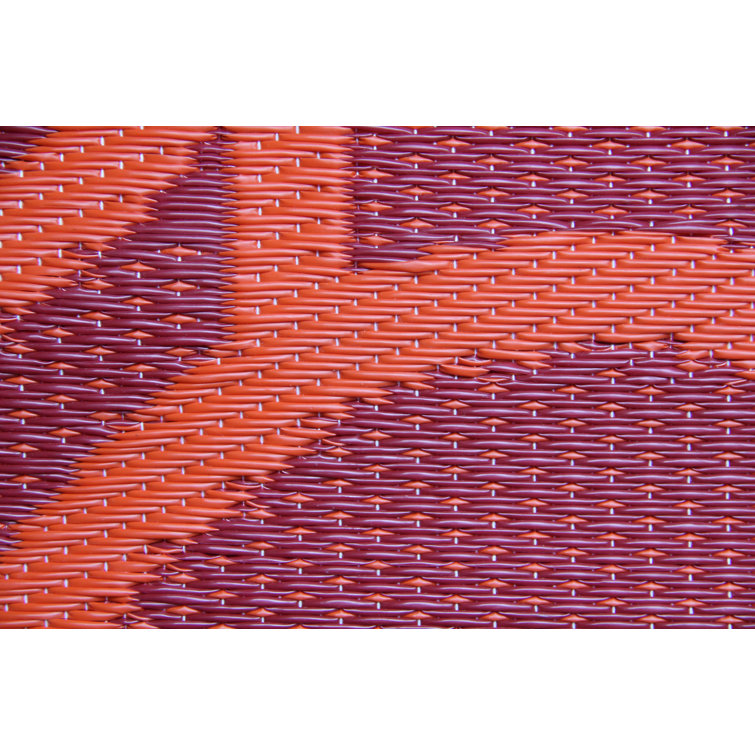 Mad Mats Hand Hooked Geometric Indoor/Outdoor Rug | Wayfair