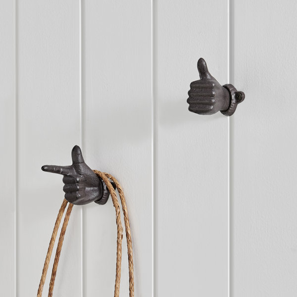 The Twillery Co.® Poston Newton Metal 2 - Hook Wall Hook & Reviews ...