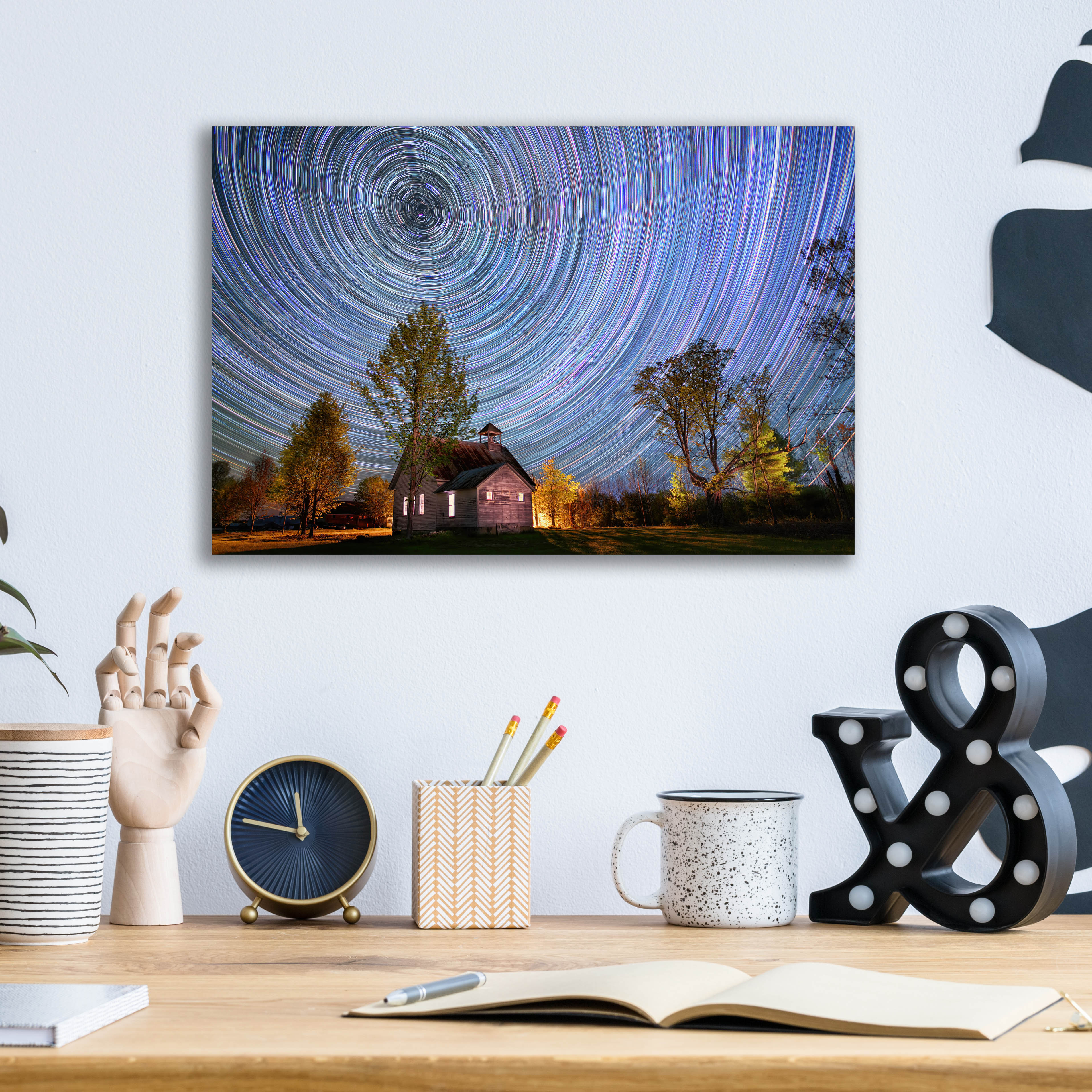 Ebern Designs 'Night School' by Rick Berk Acrylic Glass Wall Art | Wayfair