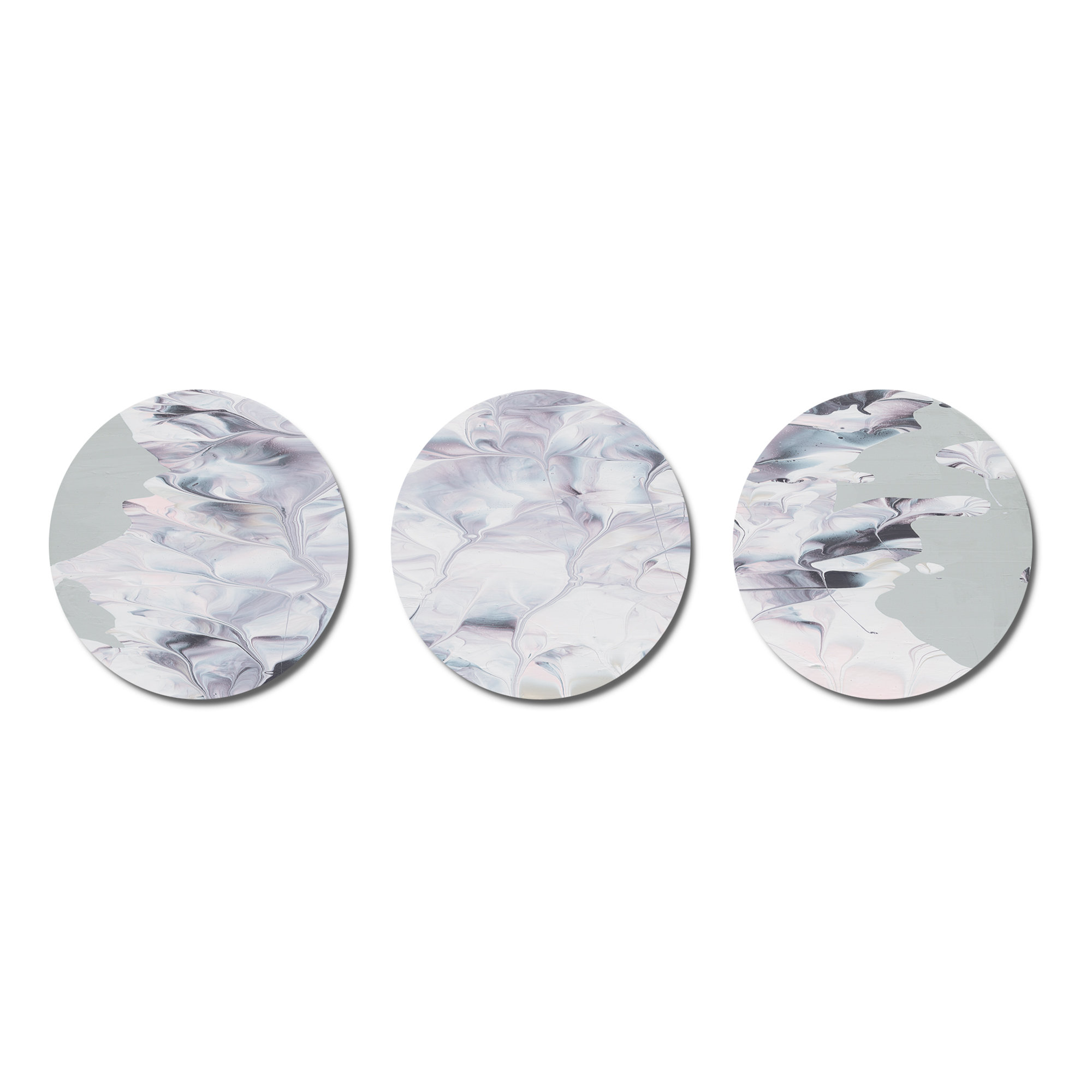 Design Art Light And Shadow II - Geometric Metal Wall Decor Set | Wayfair