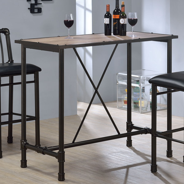 Williston Forge Encinas Metal Base Dining Table & Reviews | Wayfair
