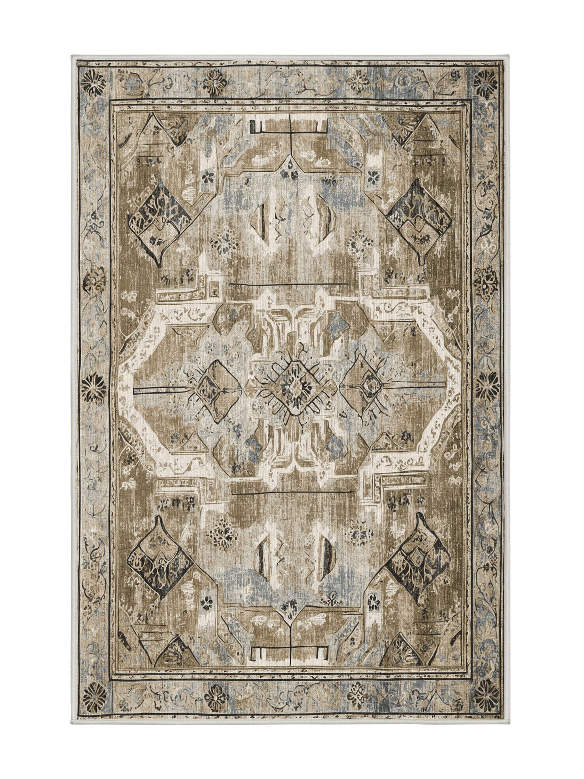 Bungalow Rose Eternal Mosaic Rug | Wayfair