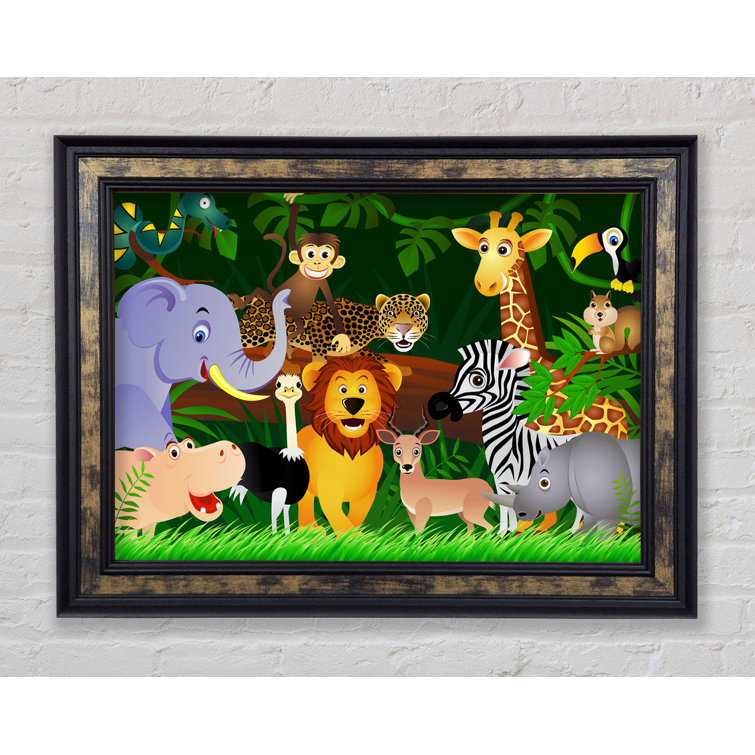 Rosalind Wheeler Safari Animal Friends 2 - Single Picture Frame Art ...