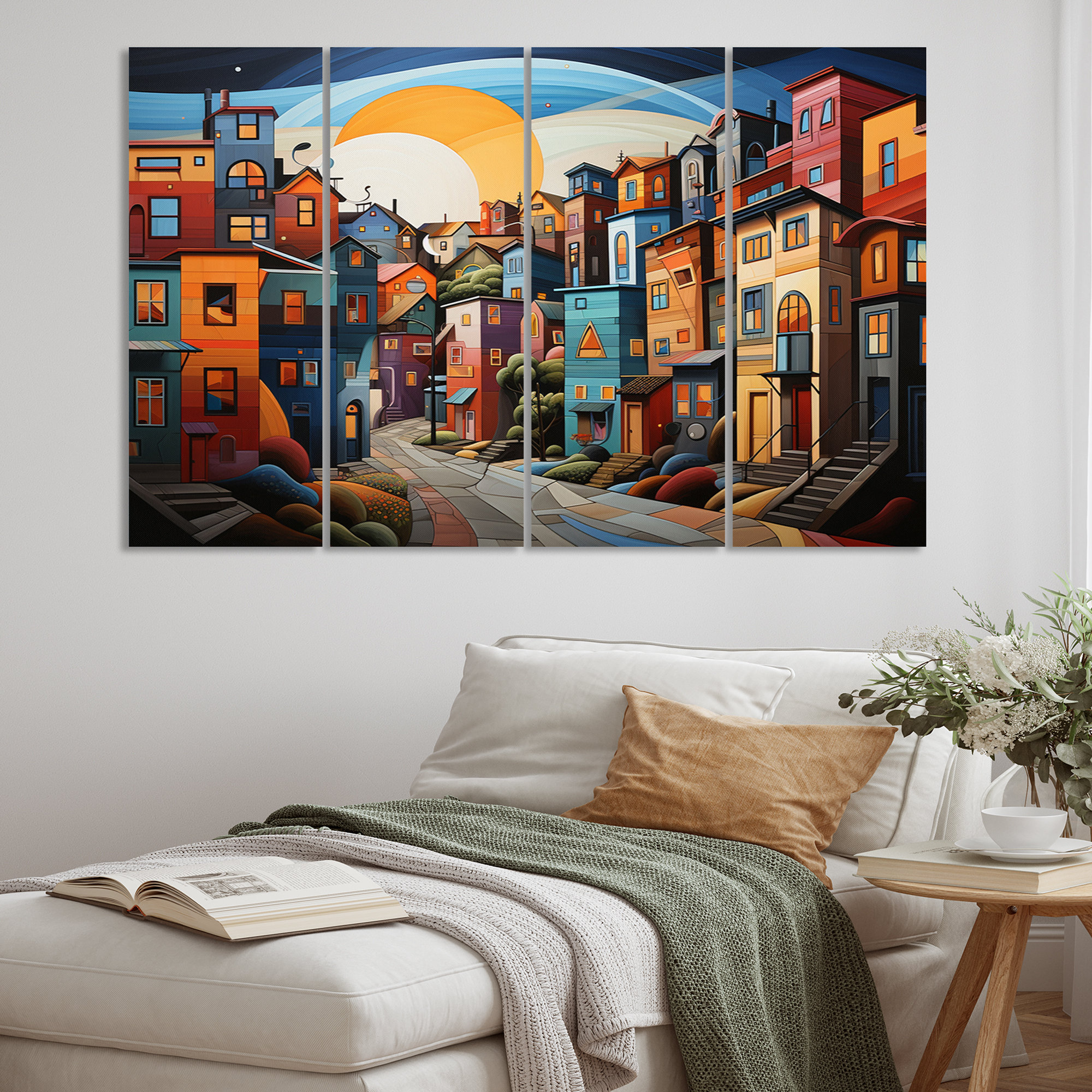 Red Barrel Studio® Cityscape Pop City Landscape - Architecture Metal ...