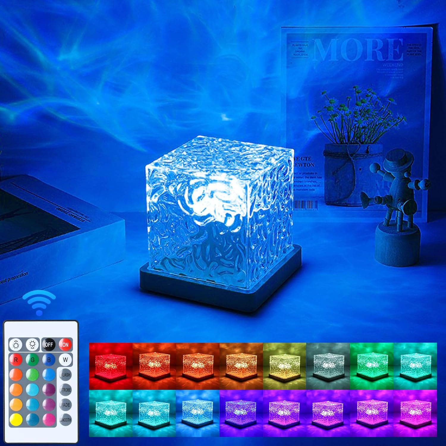 YESCAD Projecteur Cube Ocean Wave avec ondulation - Wayfair Canada