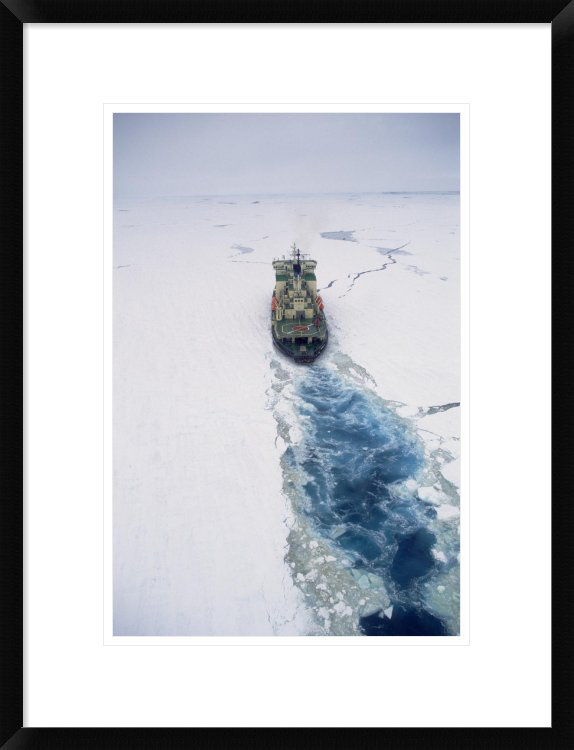 Global Gallery 'Russian Icebreaker Breaking Through Pack Ice ...
