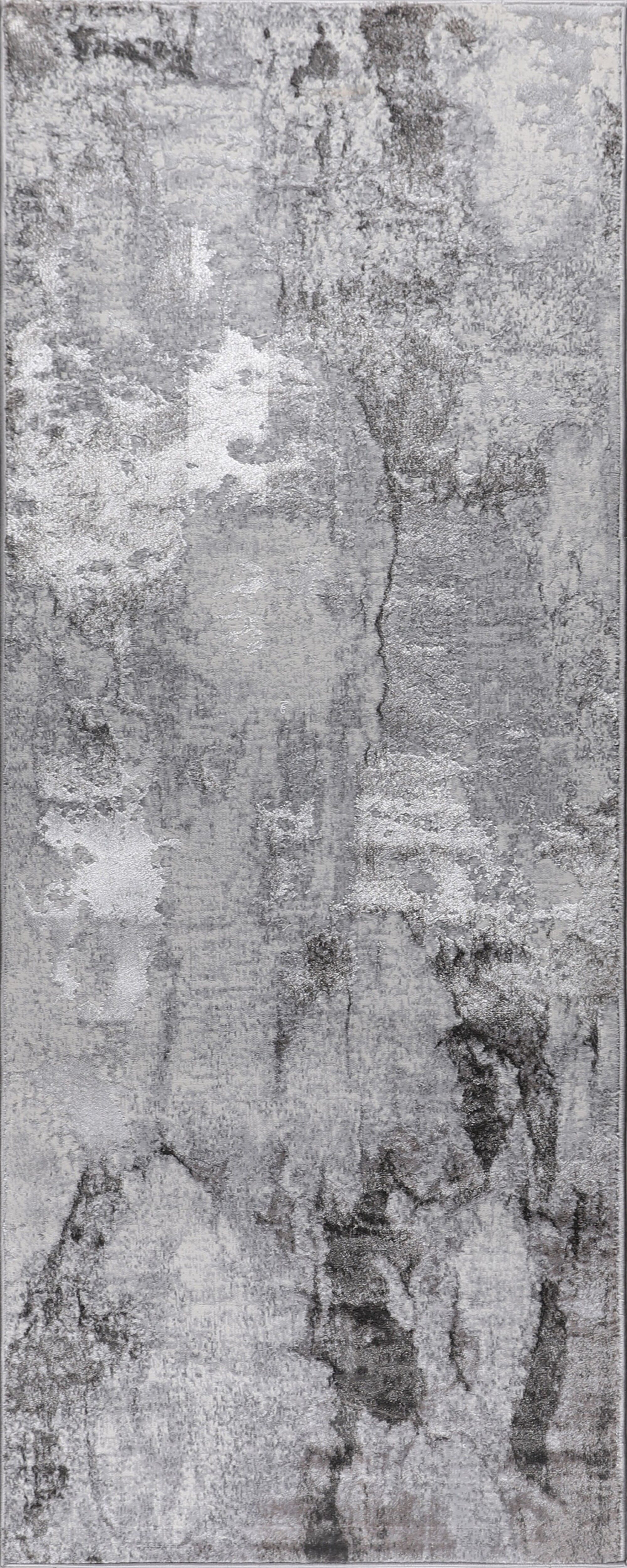 17 Stories Carl Collection Grey Modern Abstract Area Rug | Wayfair