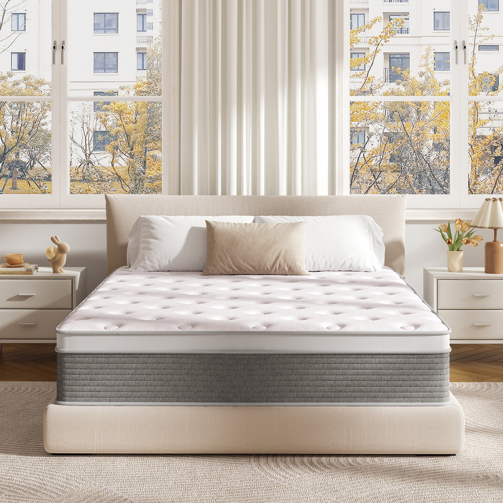 Alwyn Home Full Mattress 12 Inch Full Size Mattress Hybrid Design ...