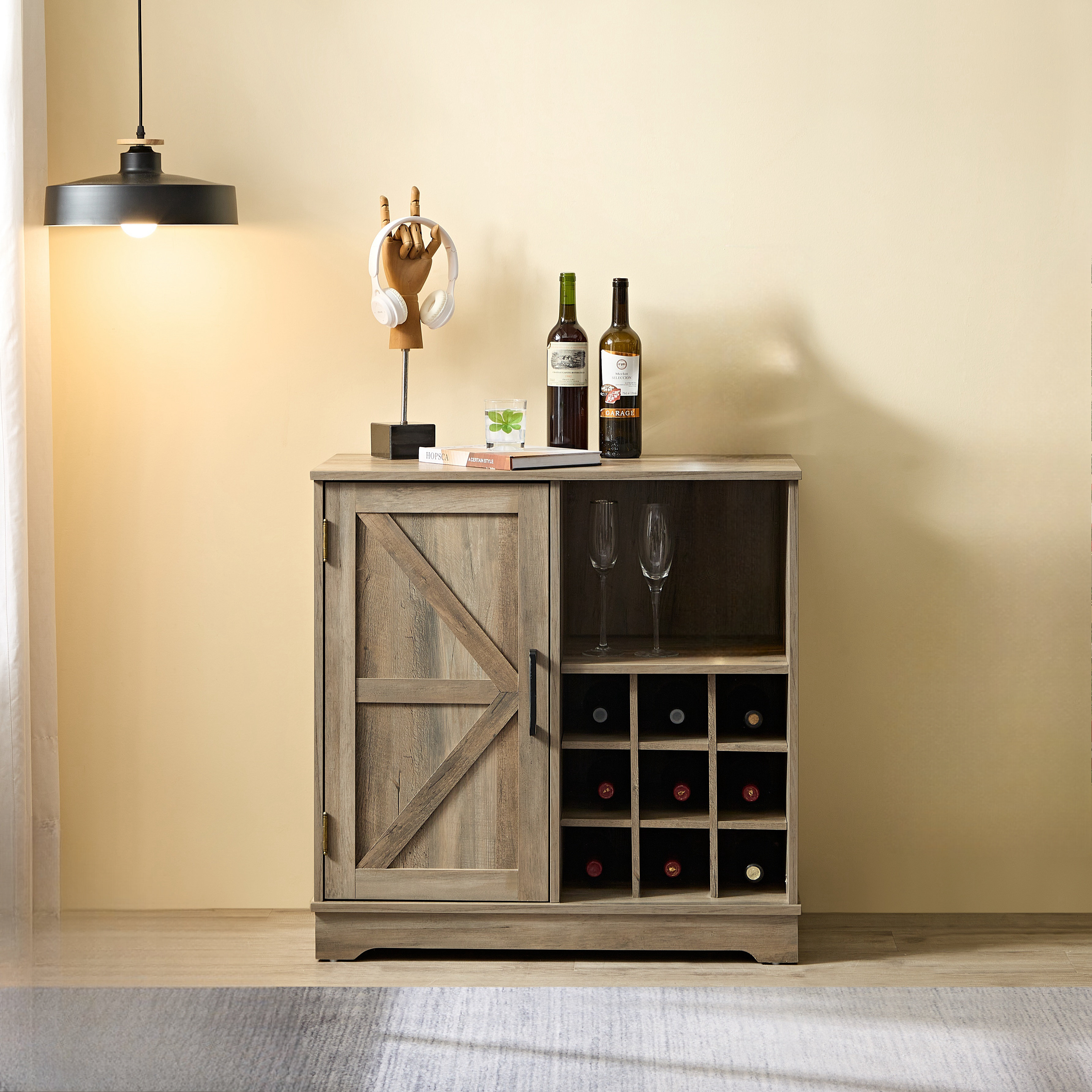 August Grove Maci Bar Cabinet | Wayfair