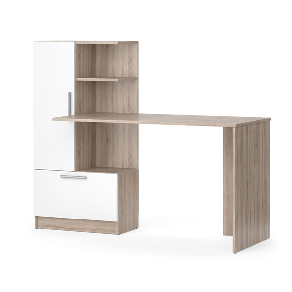Latitude Run Rhineland 37.8Cm W Rectangular Computer Desk and Cabinet ...
