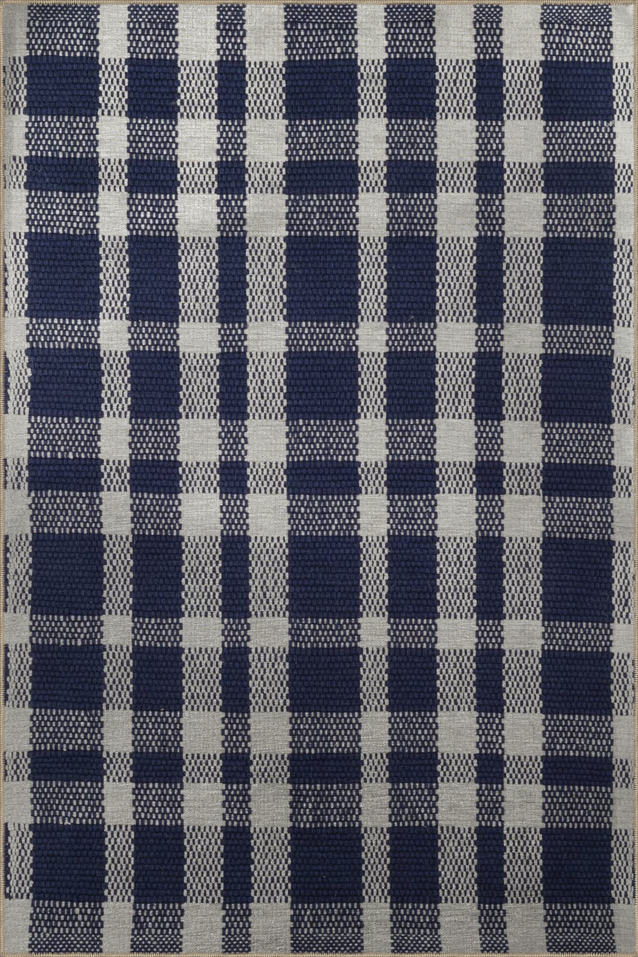 Gracie Oaks Blue-Beige Themed Square Geometric Patterned Creative ...