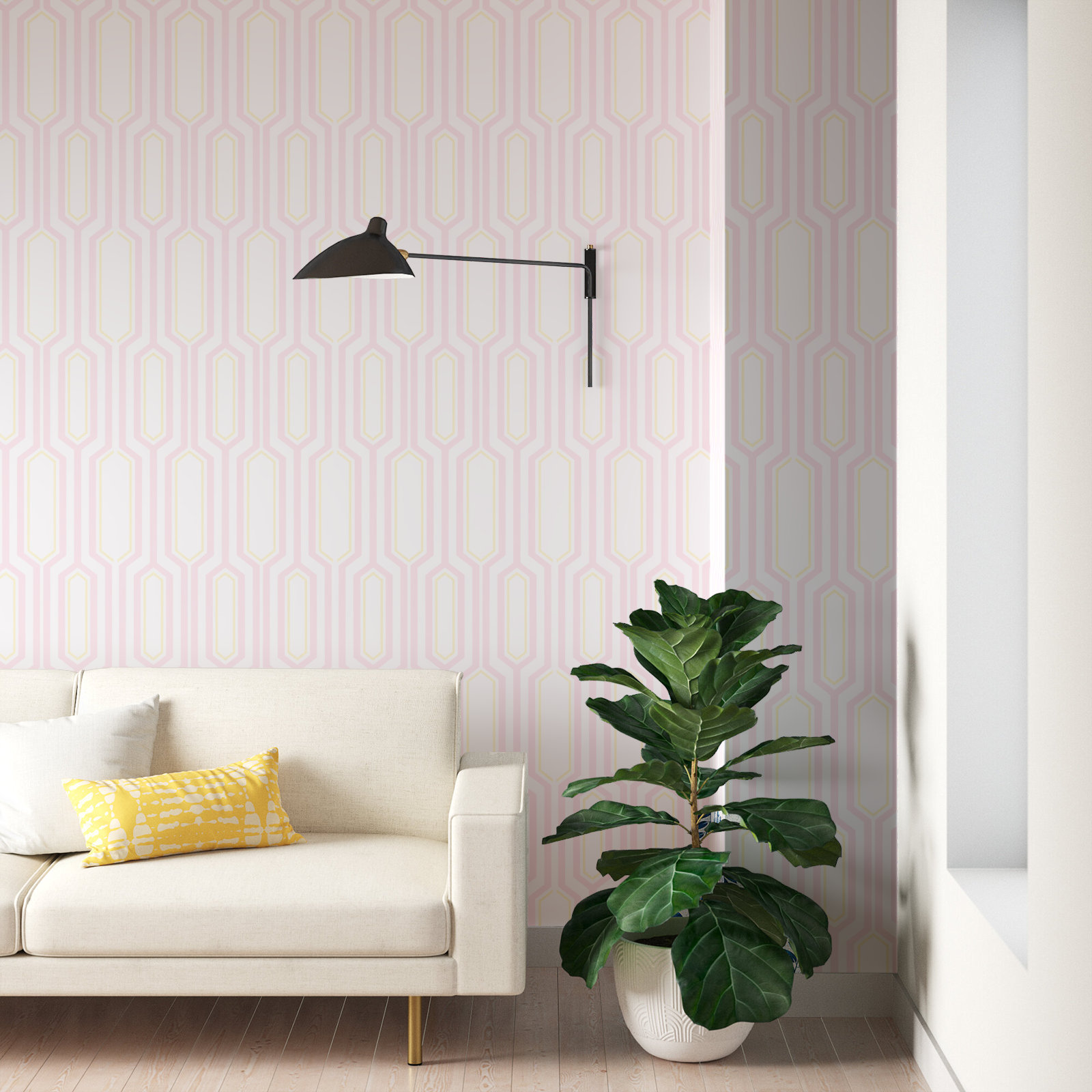 Wade Logan® Muldowney Geometric Roll | Wayfair