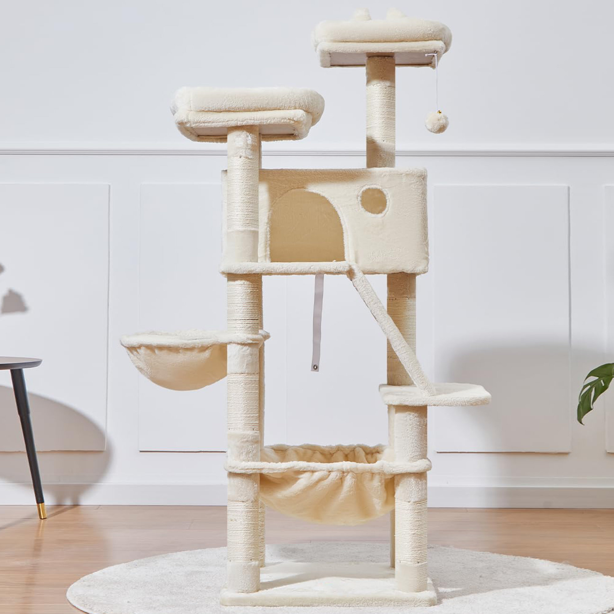 Archie & Oscar 146cm Cat Tower for Indoor Cats Large Cats, Multi-level ...