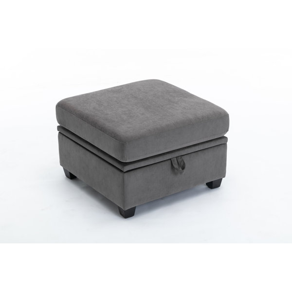 Ebern Designs Toxi Upholstered Ottoman & Reviews | Wayfair
