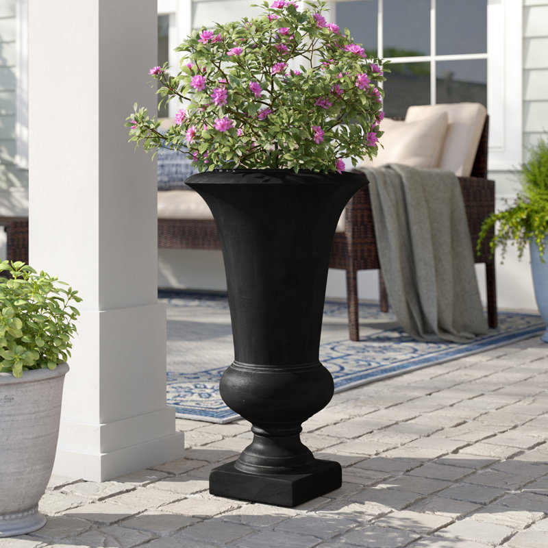 Sol 72 Outdoor™ 22.75" H Handmade Magnesium Oxide Tall Urn Planter Pot ...