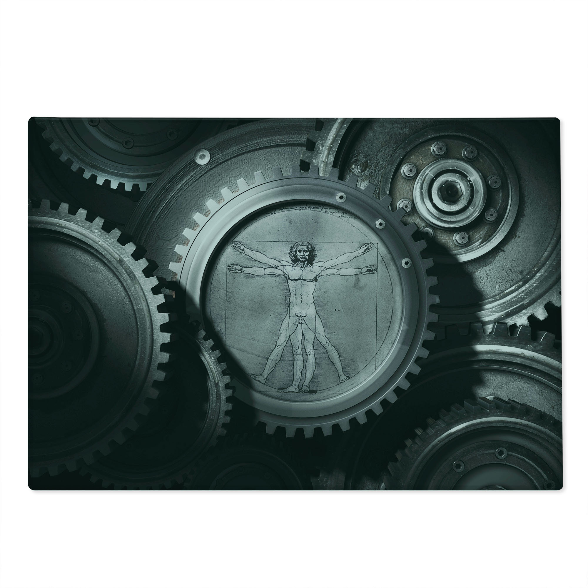 Ambesonne Grey Cutting Board Large Size Medieval Old Human Body Grey ...