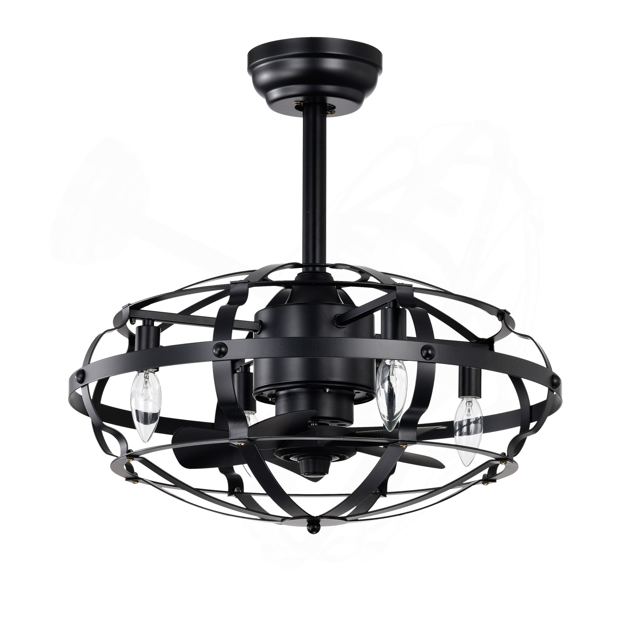 Ebern Designs Hot Sell Industrial Ceiling Fan Light Kit For Living Room ...