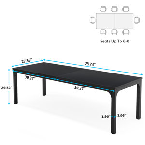 Ebern Designs Pallas 78.74'' Extra Long Double Computer Desk for ...