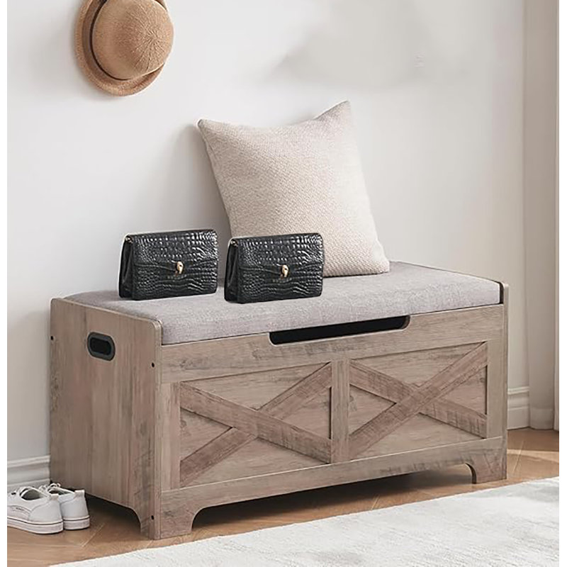 August Grove® Storage Chest, Lift Top Storage Trunk With 2 Safety ...