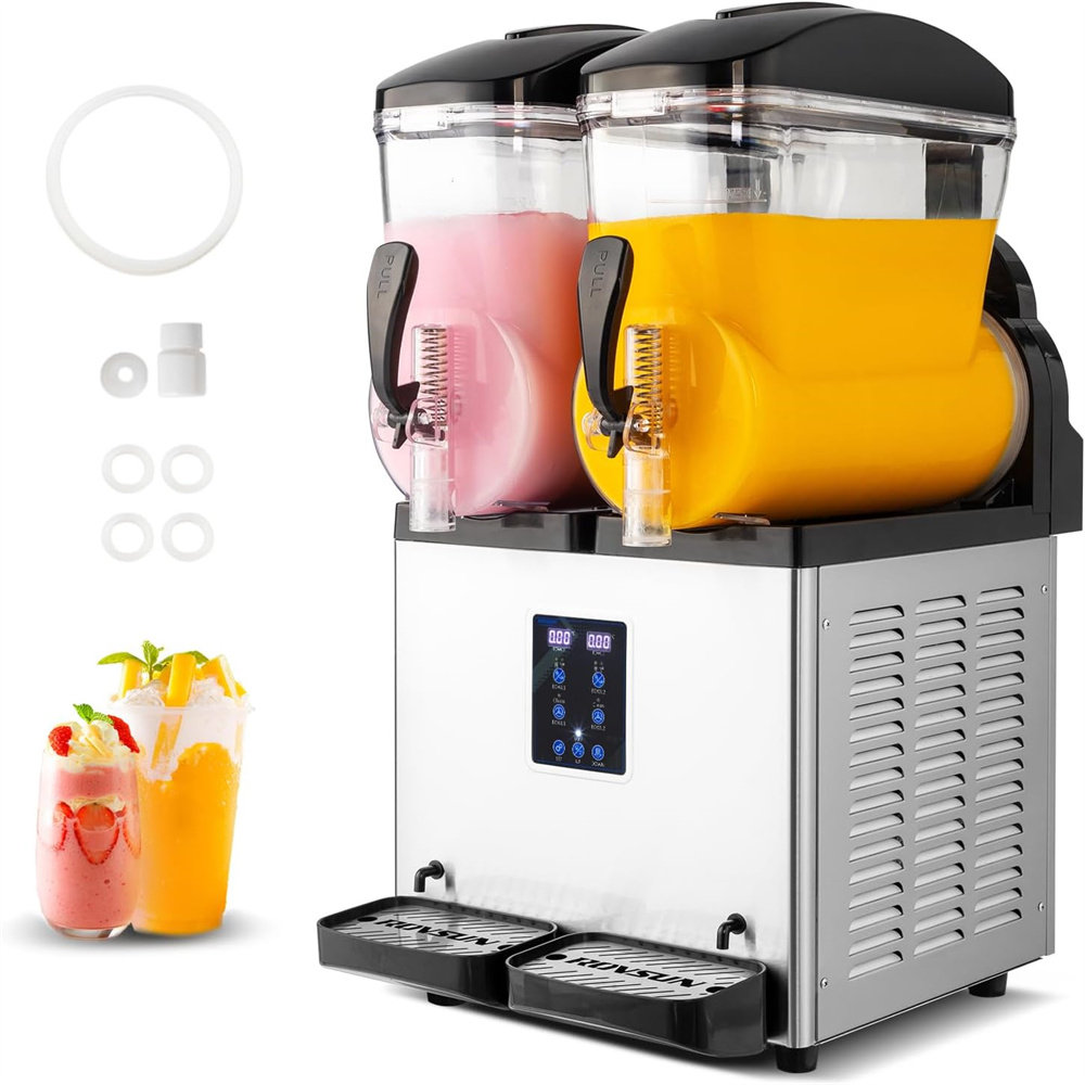 Winado 8 Gallon 110V 1000W Stainless Steel Slushie Machine | Wayfair
