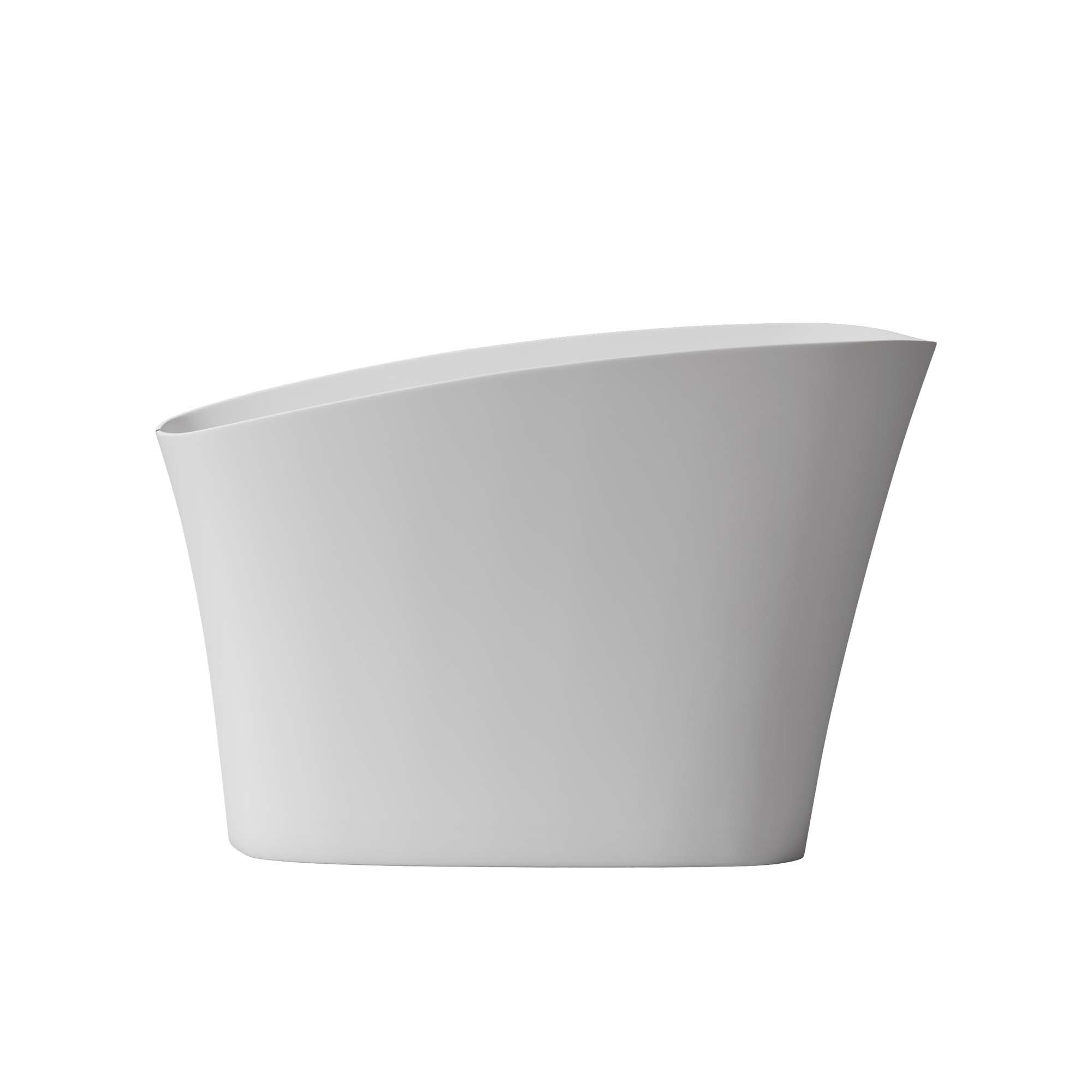 Galibens 51" Unique Shaped Solid Surface Soaking Bathtub | Wayfair