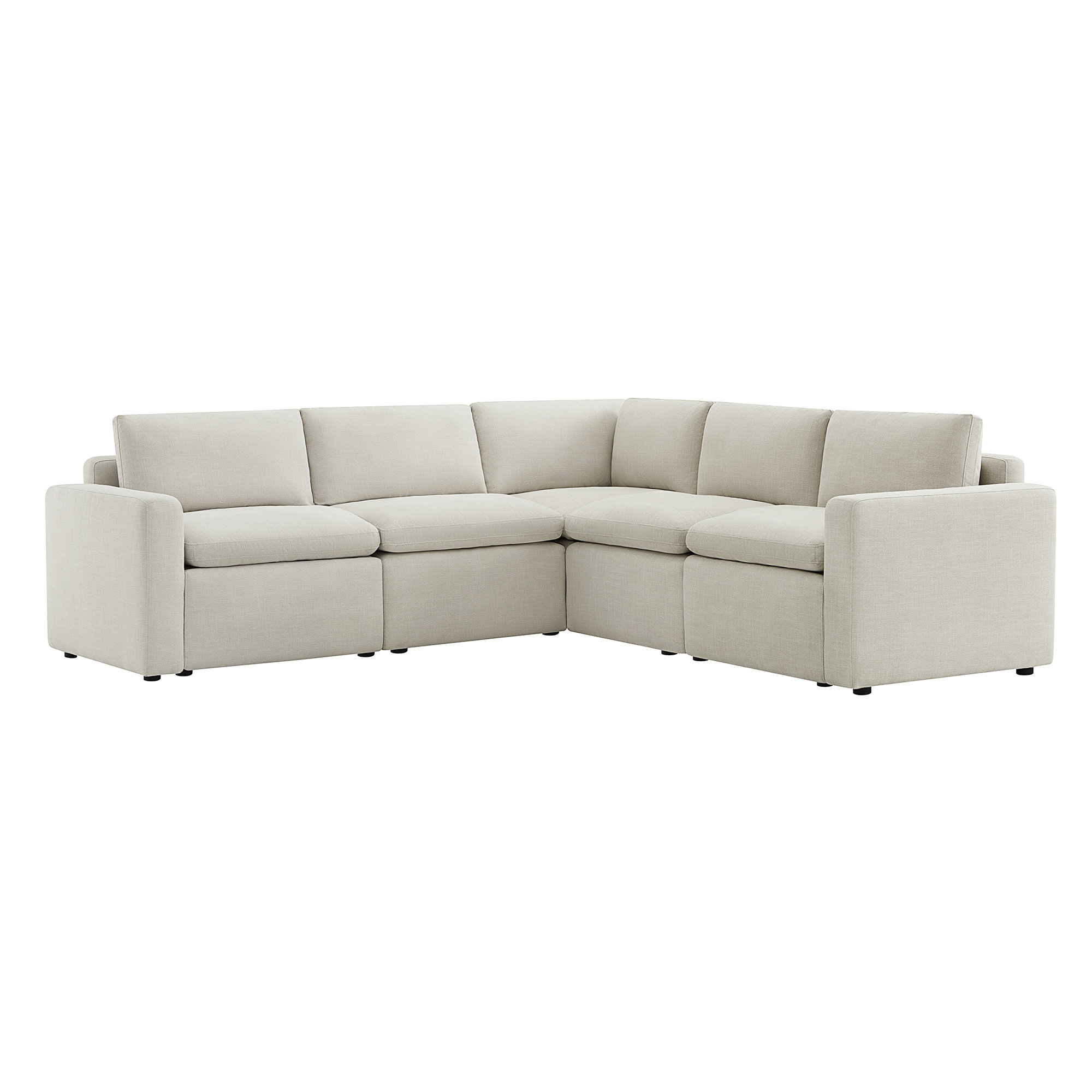 Joss & Main Lana 5 - Piece Upholstered Power Reclining Modular ...